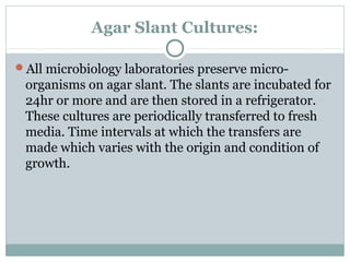 preservation of microorganism | PPT