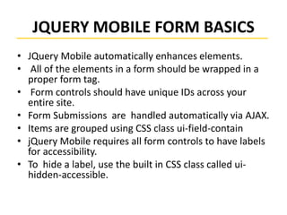 jQuery Mobile | PPTX