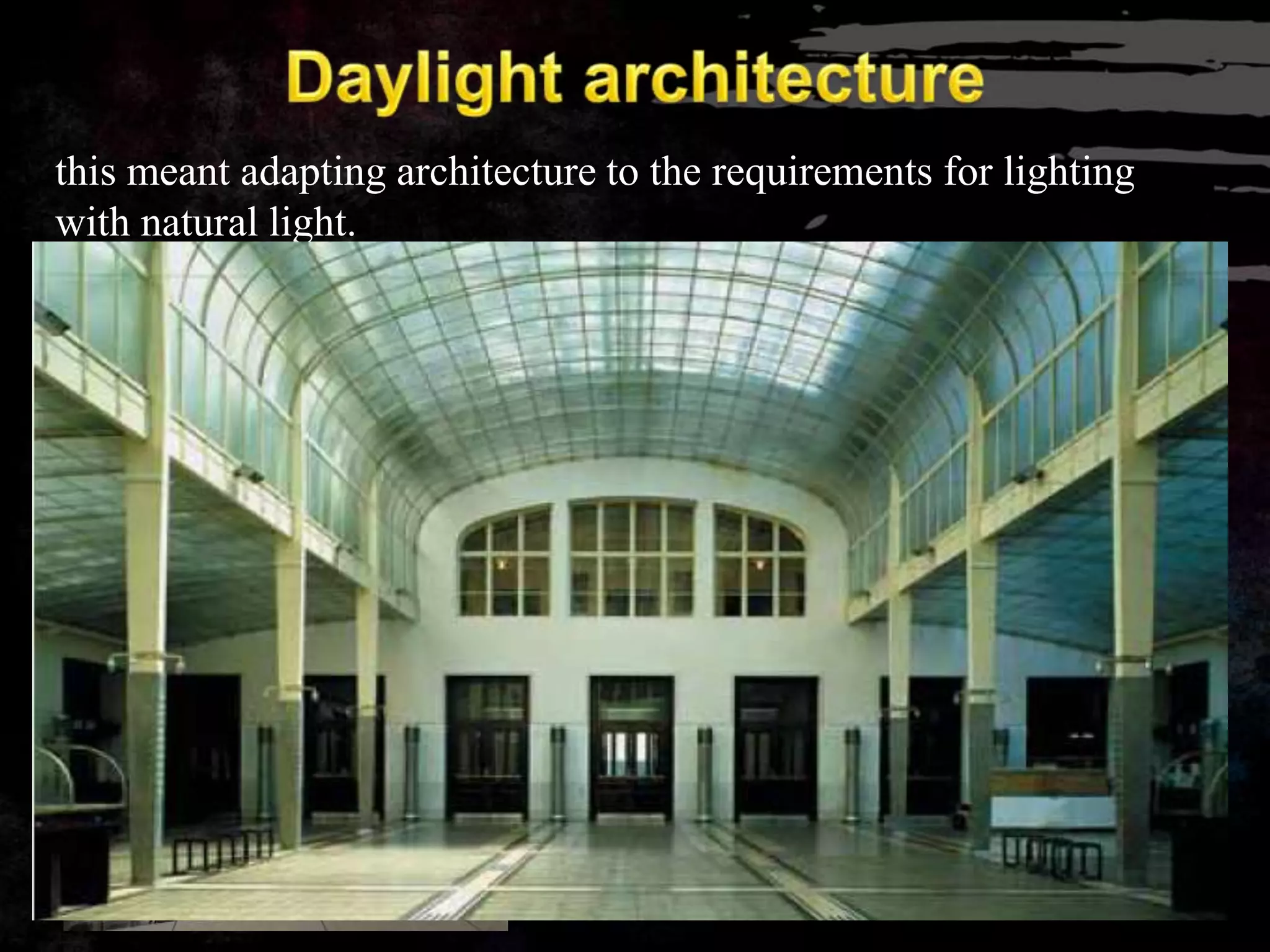 Introduction to lighting design for architect and interior designers | PPTX