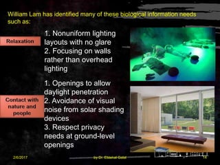 Introduction to lighting design for architect and interior designers | PPTX