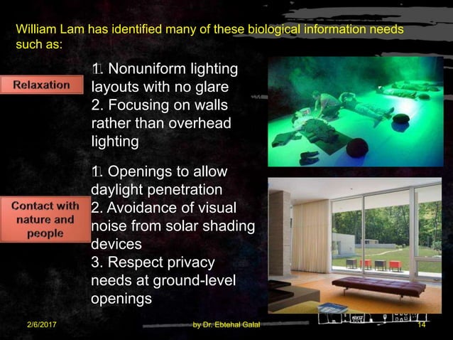 Introduction to lighting design for architect and interior designers | PPTX