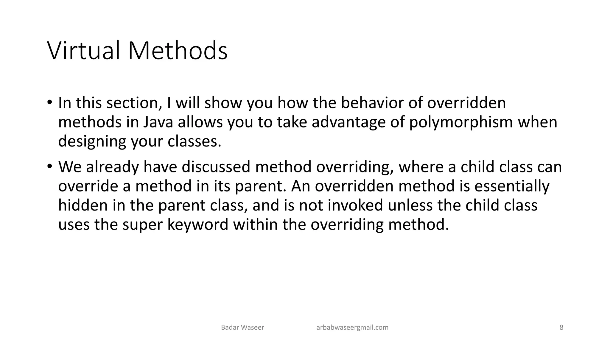 Lec 1 8 Object Oriented Programming Ppt