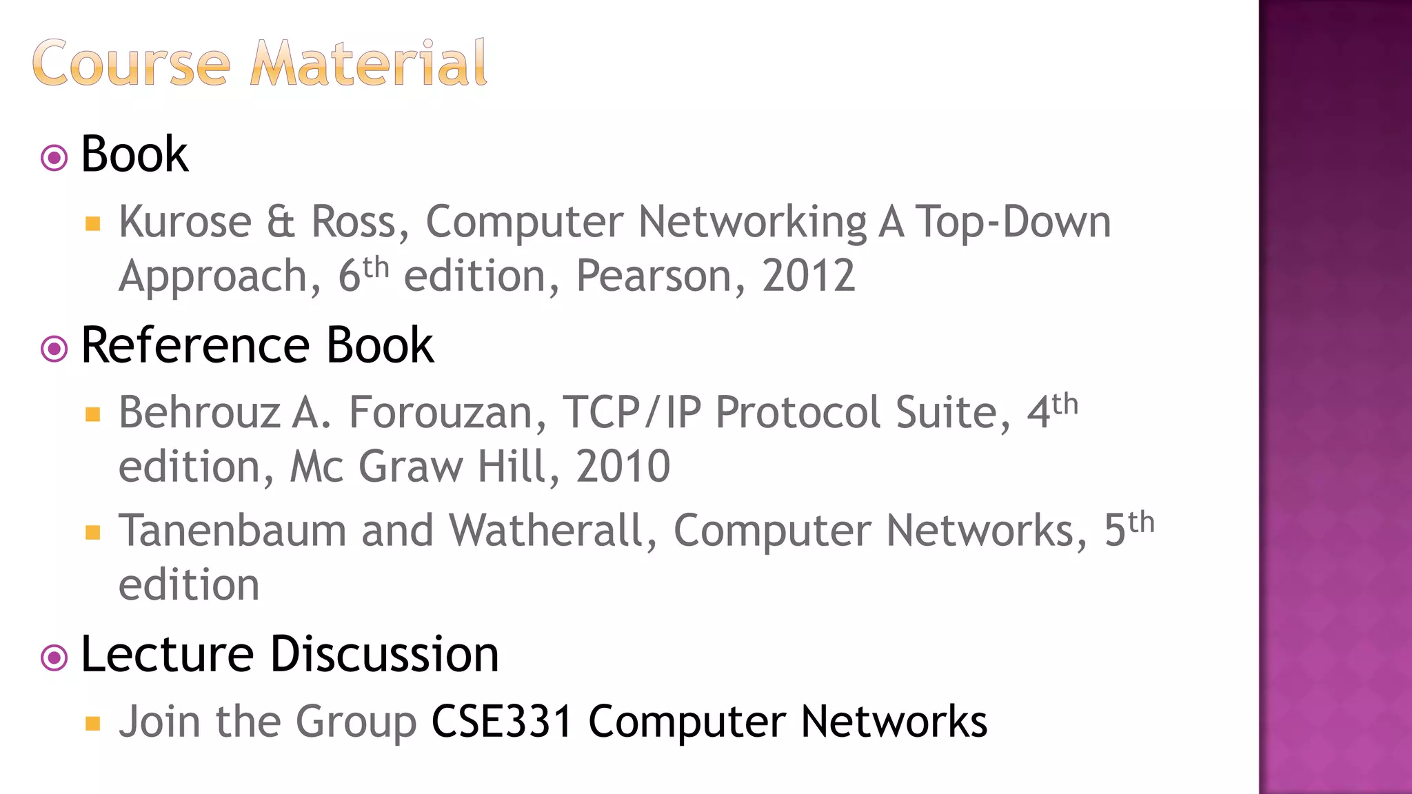 Lec 1 Introduction To Computer Networks And Internet Ppt