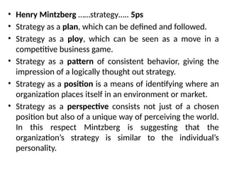 Strategic management meaning and strategy formulation red ocean vs blue ...