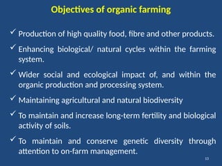 Organic farming: definition-prospects- principles and concepts- History ...
