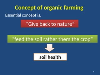 Organic farming: definition-prospects- principles and concepts- History ...