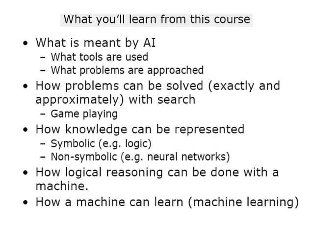Artificial intelligent Lec 1-ai-introduction- | PPT