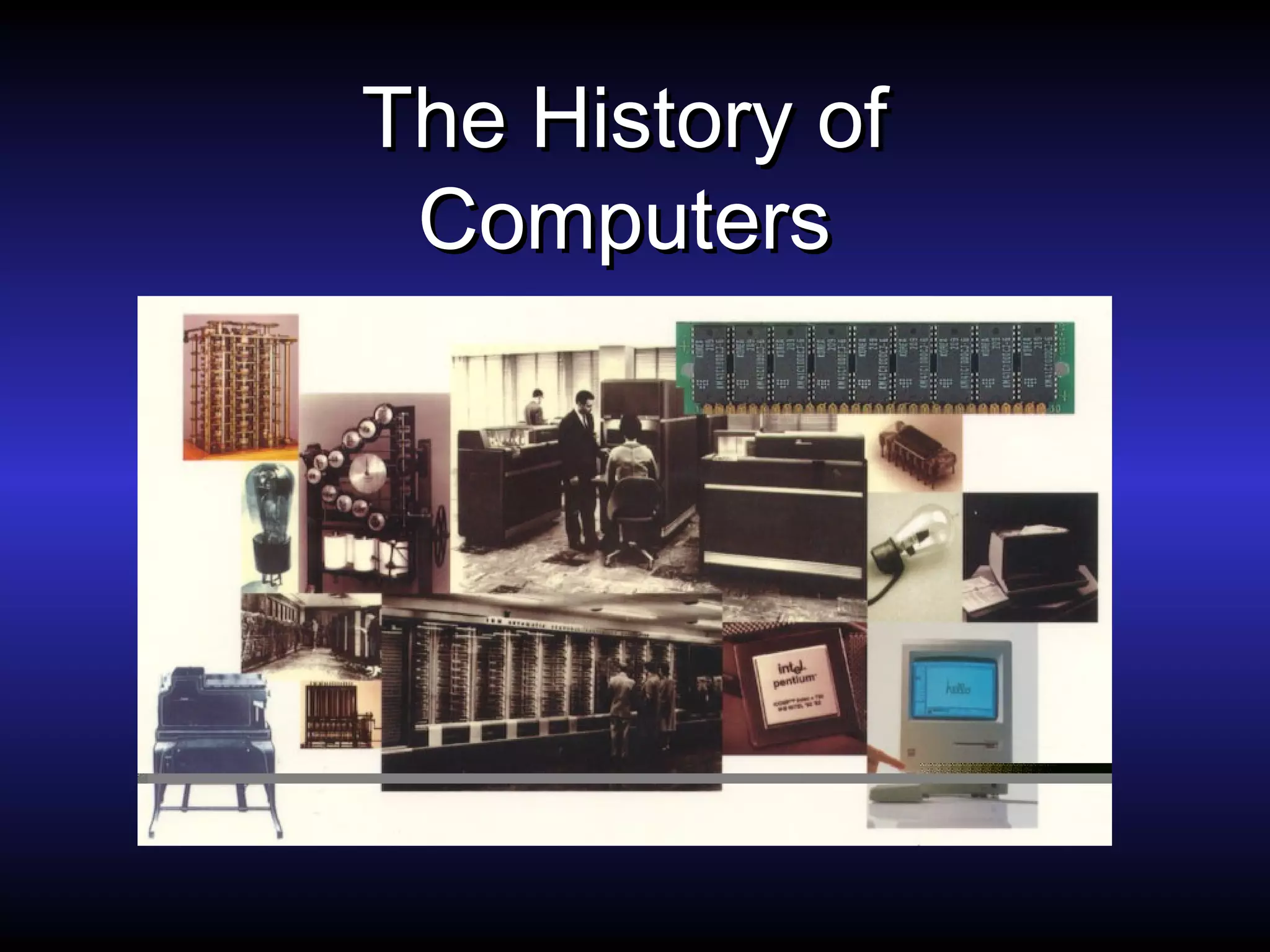 Lec 1-history & evolution of computers | PPT