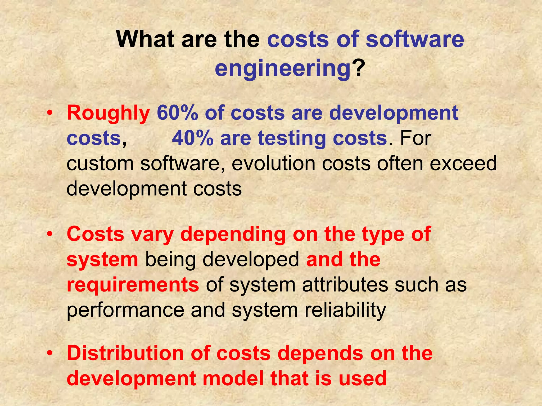 Software Engineering Lec 1-introduction | PPT