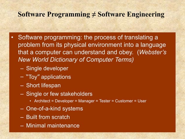Software Engineering Lec 1-introduction | PPT