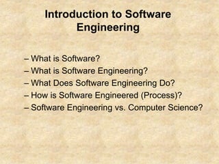 Software Engineering Lec 1-introduction | PPT