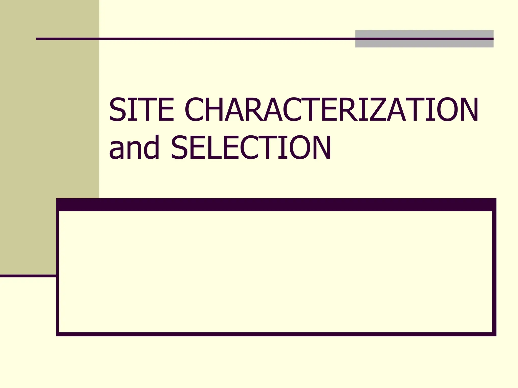 Lec-1-Site-Selection (1).ppt("Unlocking Success: A Comprehensive Guide ...