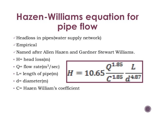 Hydraulics of water Distribution System