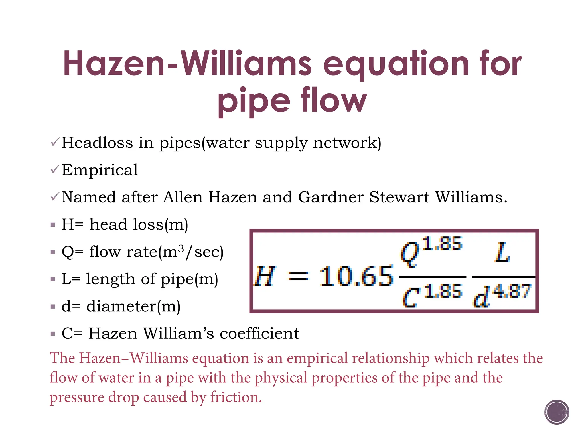 Lec-10-Week (7)( Hydraulics of water Distribution System).pdf