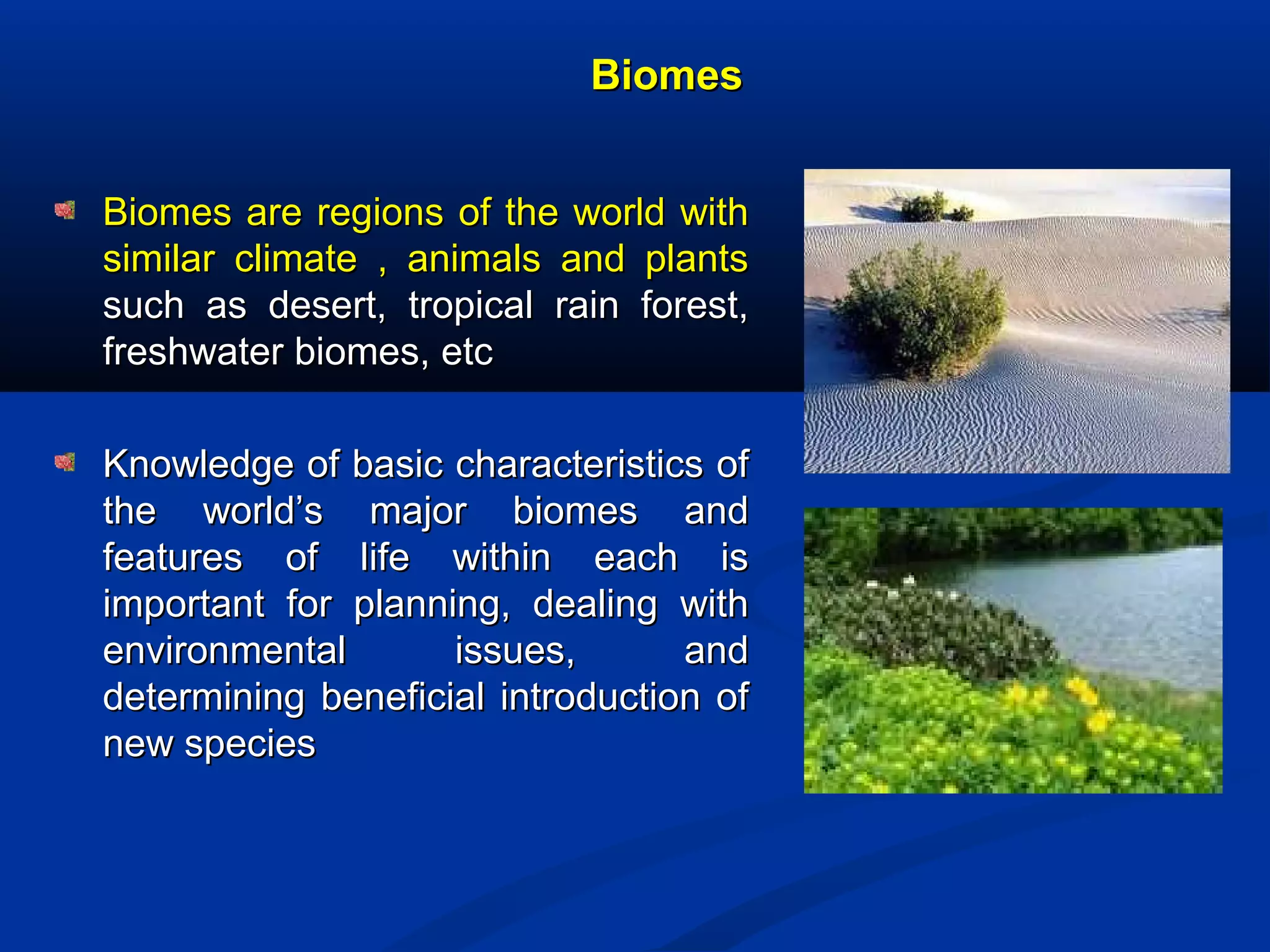 Lec 10 biomes | PPT