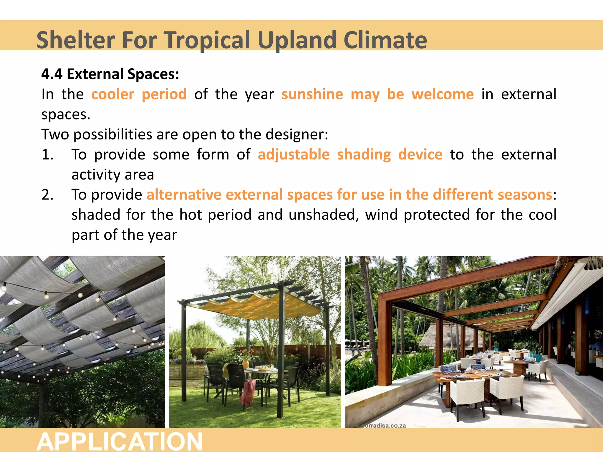 Shelter for tropical upland climate | PDF