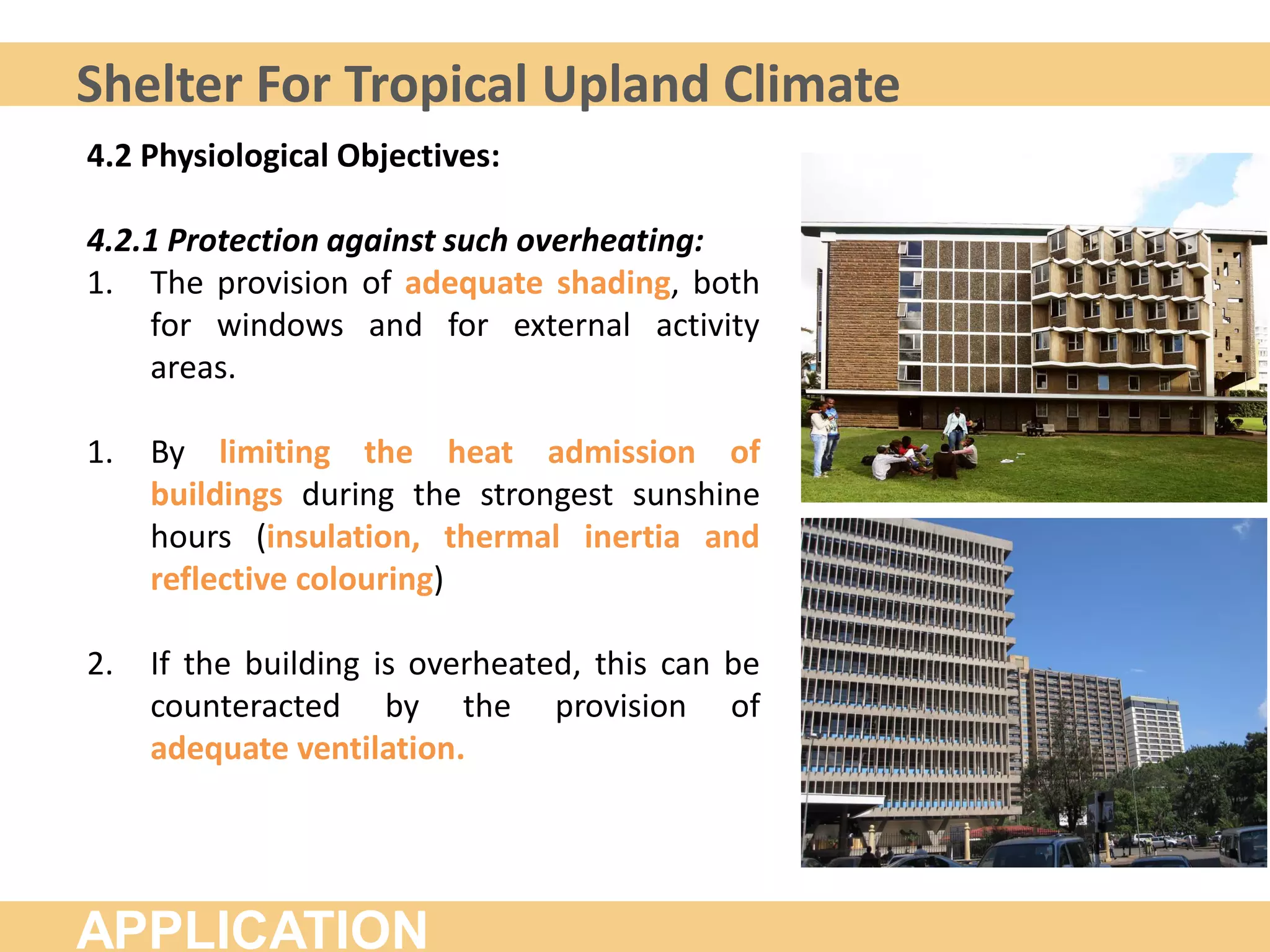 Shelter for tropical upland climate | PDF