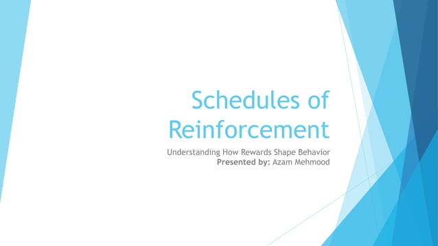 Lec-11-1.pptx Schedules of Reinforcement | PPTX