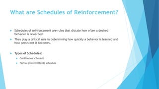 Lec-11-1.pptx Schedules of Reinforcement | PPTX
