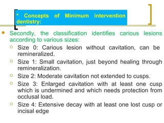 minimal intervension dentistry | PPT