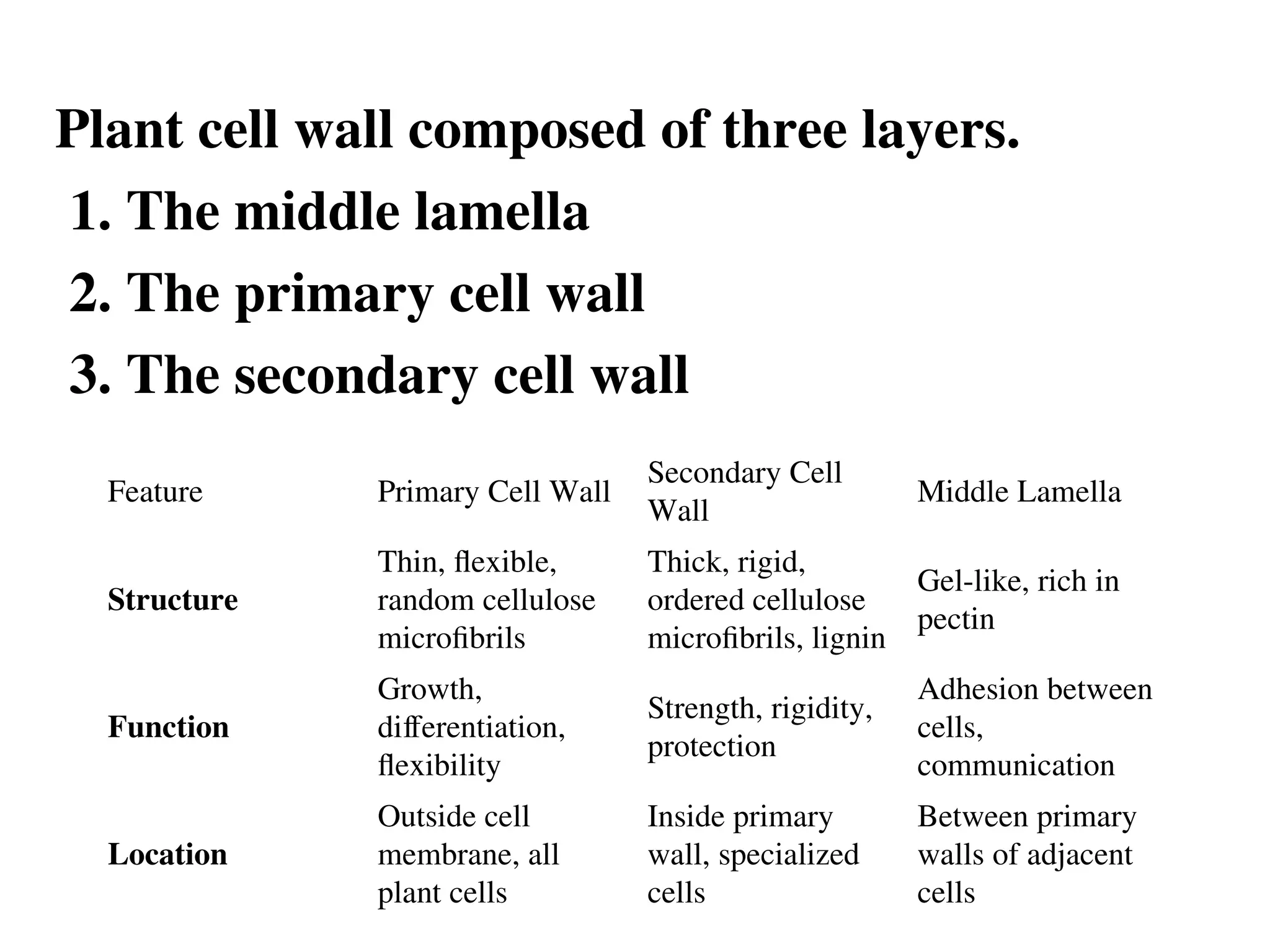 Plant cell wall structure and plasma membrane | PPT