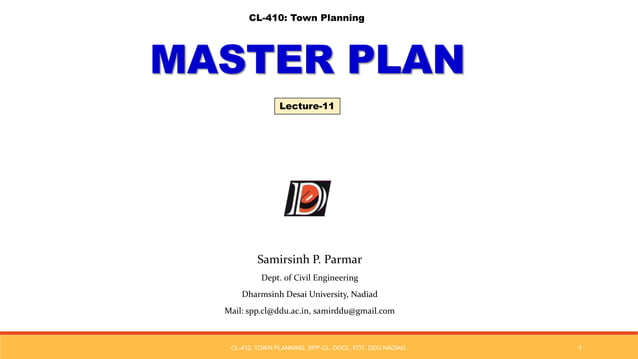 Lec-11 CL-410 Master Plan .pptx