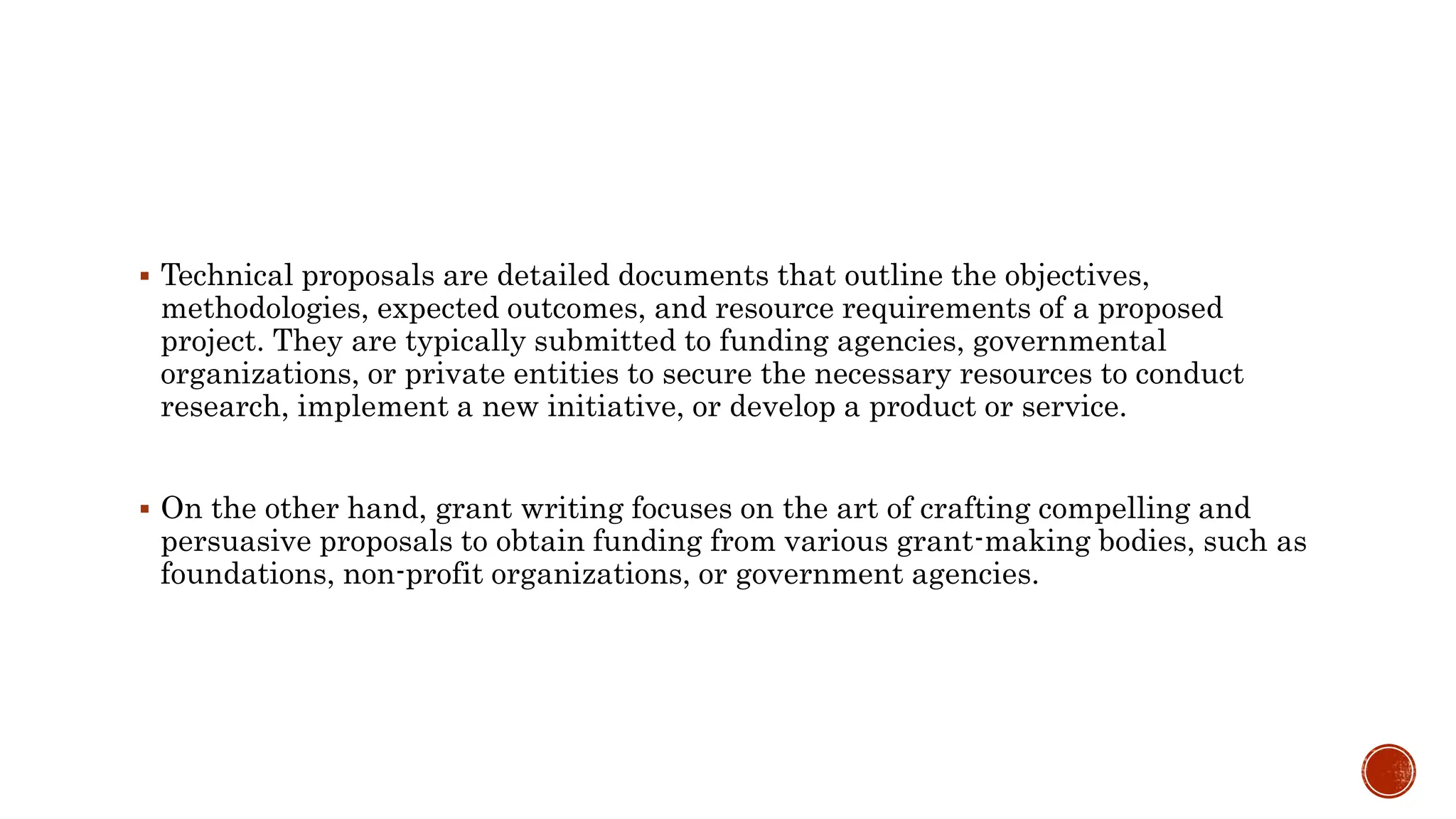 lec-11 (Technical Proposals and Grant Writing).pptx