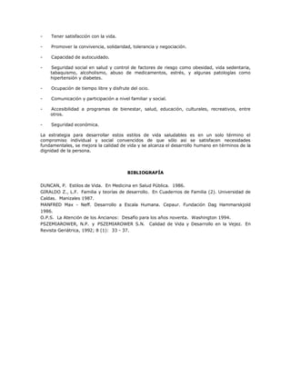 Lec. 21 maya los estilos de vida saludables componentes de la calidad ...
