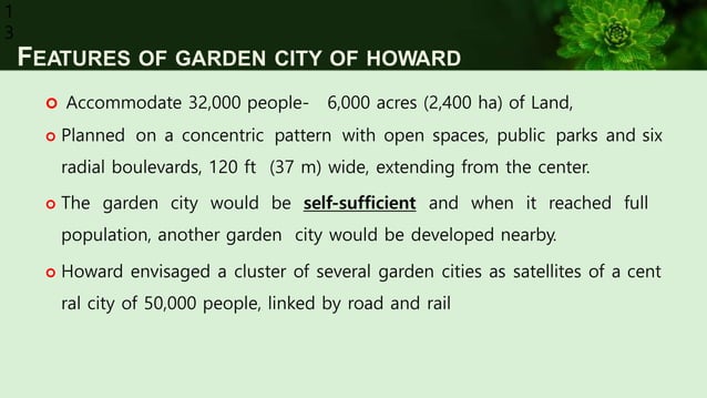 Lec- 13a GARDEN CITY CONCEPT OF TOWN PLANNING.pptx