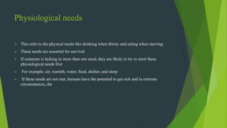 Lec-14-1.pptx Hierarchy of Needs Theory (Maslow) | PPT