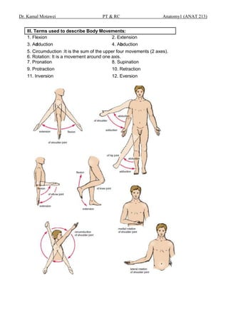 Lec.1 3,descriptive anatomical-terms-pt-rc | PDF