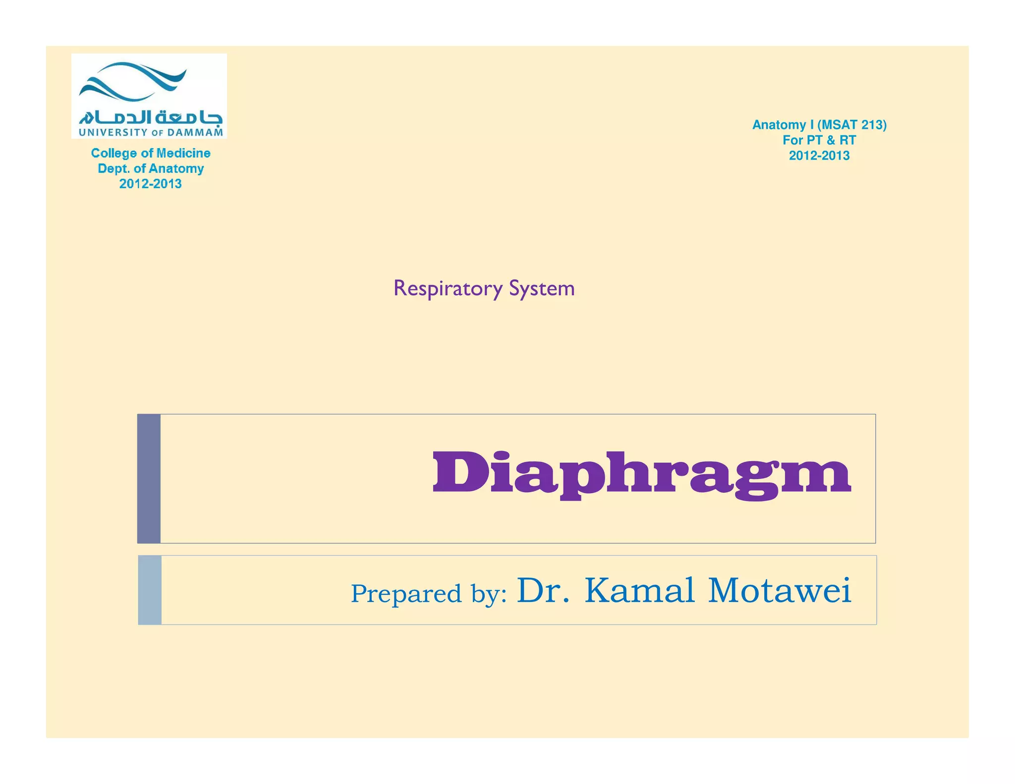 Lec.9 diaphragm pt&rt | PDF