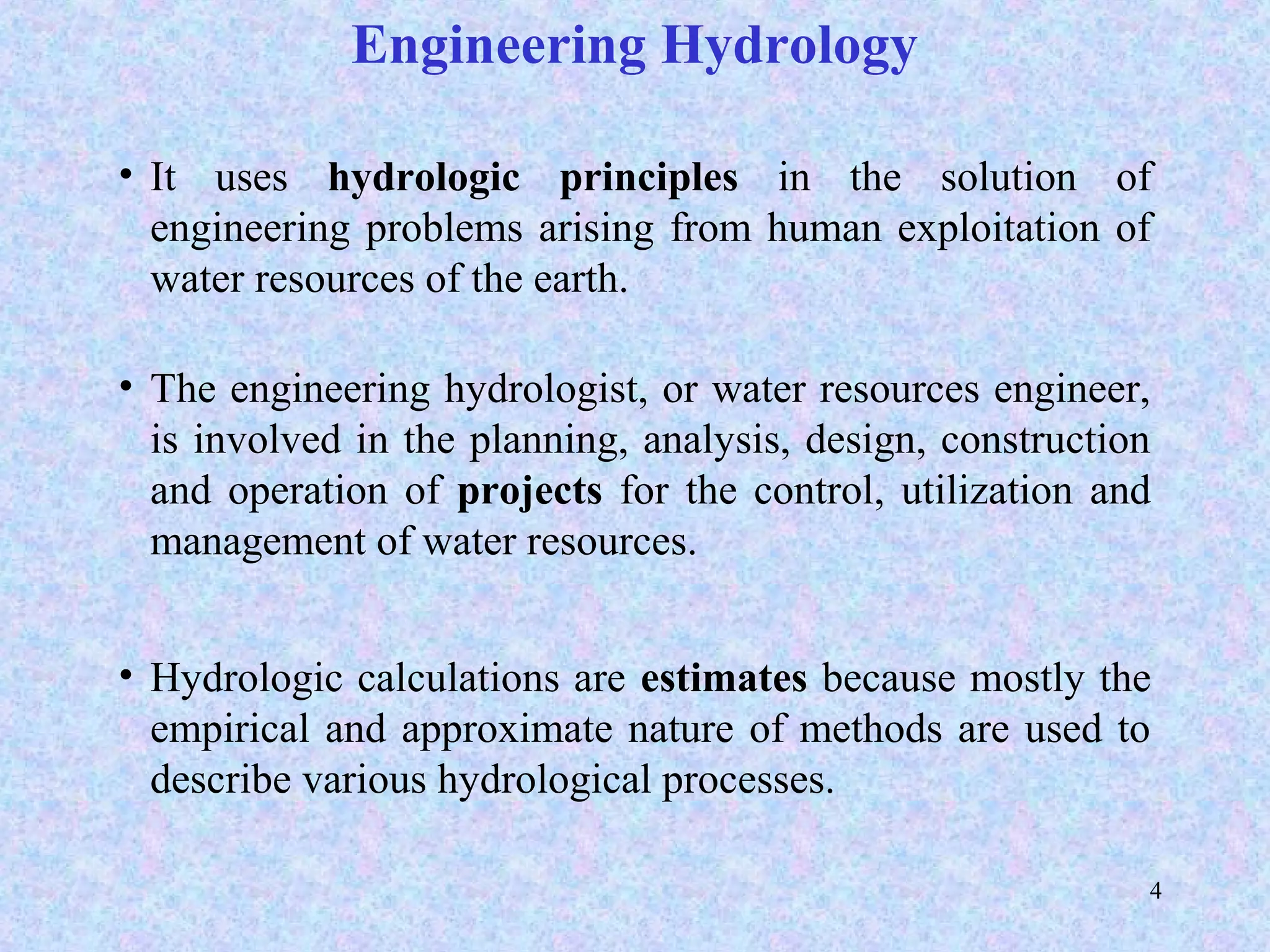 Lec.01.introduction to hydrology | PPT