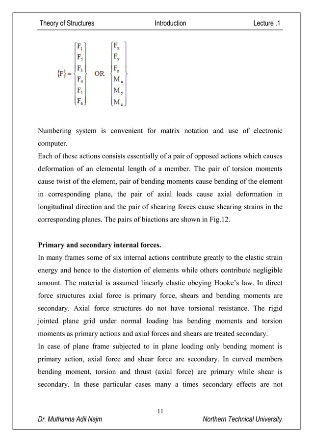 Lec.1 introduction to the theory of structures. types of structures ...