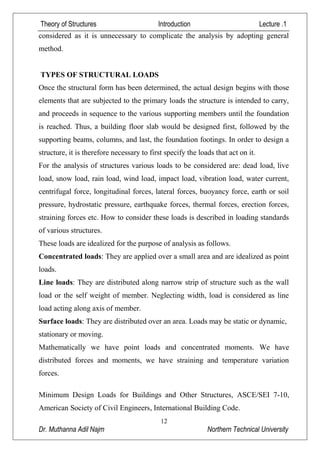 Lec.1 introduction to the theory of structures. types of structures ...
