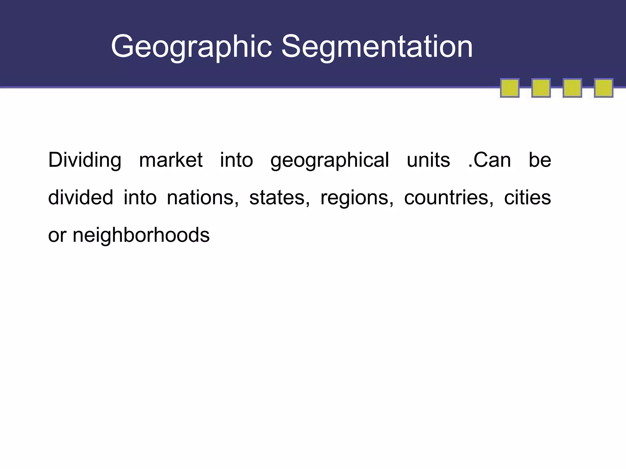 Identifying Market Segments and Targets / Marketing Management By ...