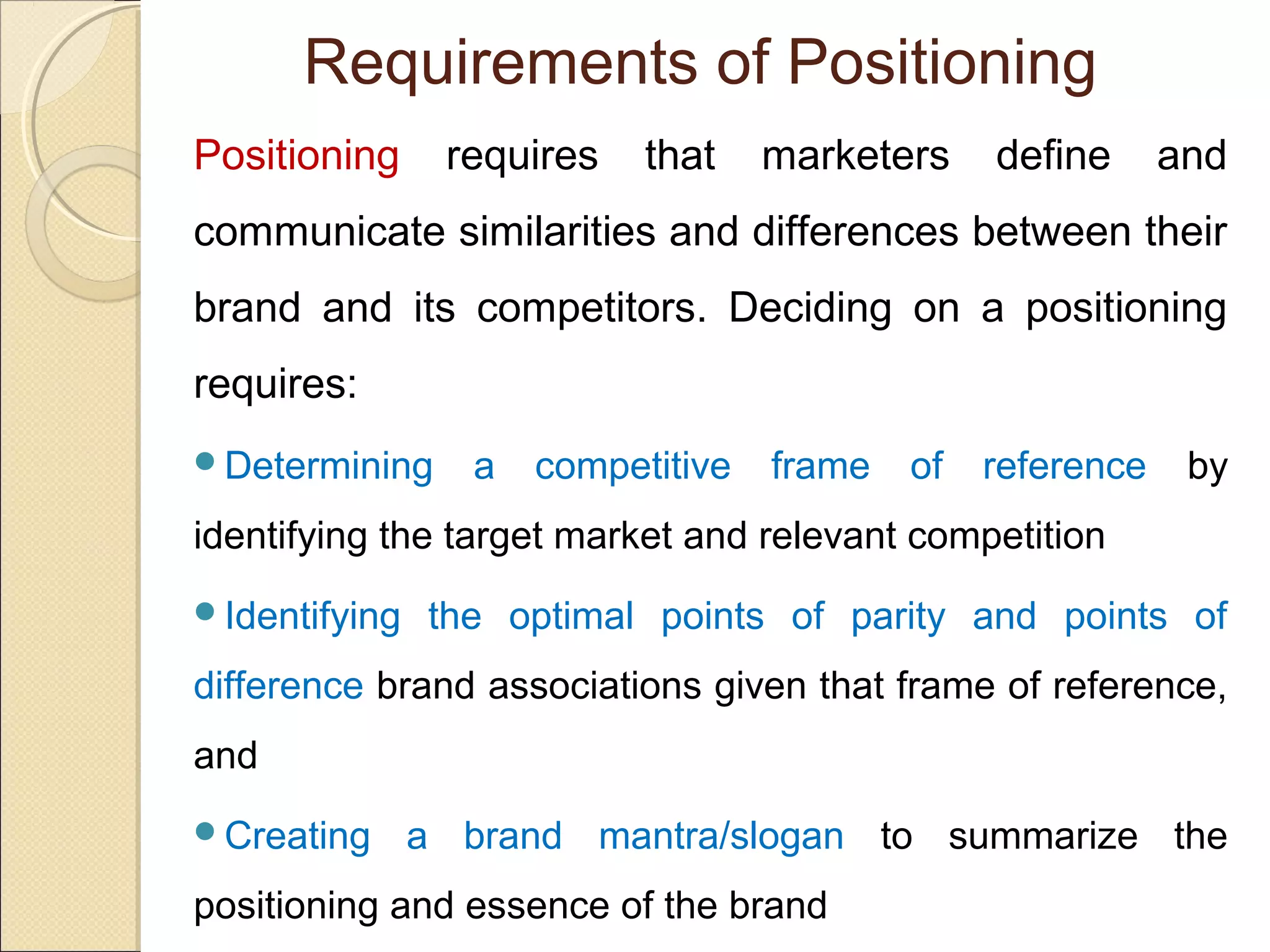 Branding and Brand Positioning / Marketing Management By Kotler Keller ...