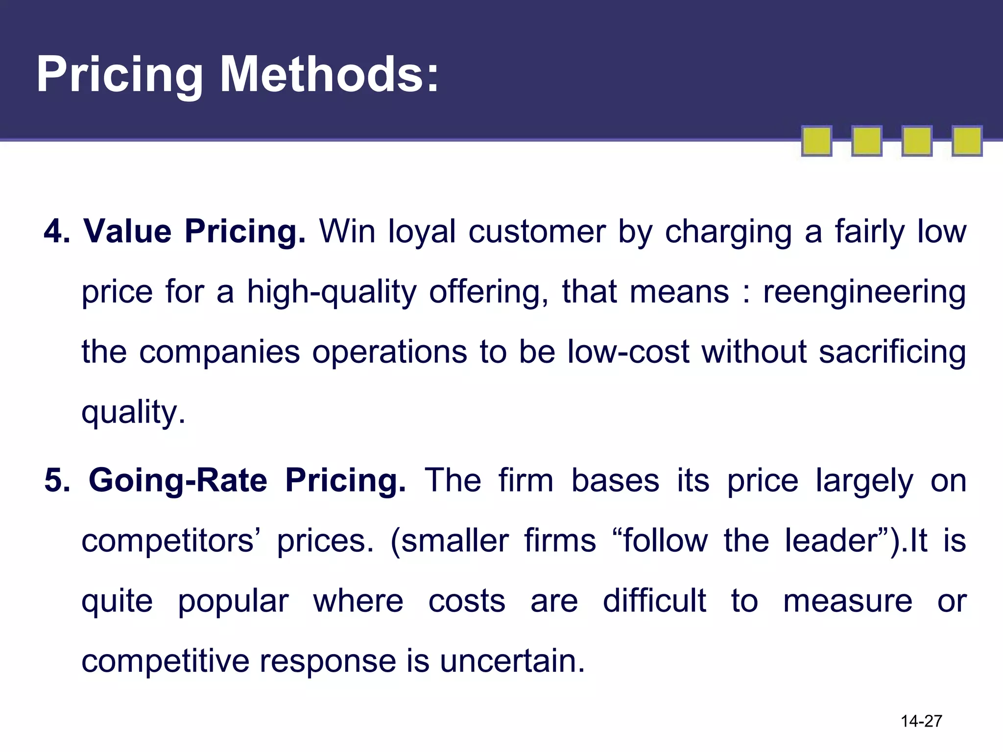 Developing Pricing Strategy | PPT