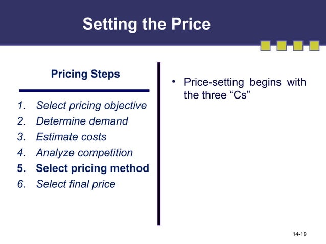 Developing Pricing Strategy | PPT