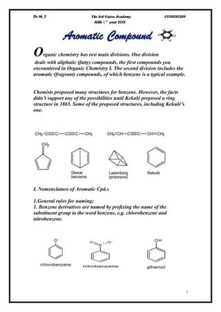Aromatic Comp. Lec.1 | PDF