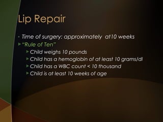 Cleft lip and palate - Introduction and Orthodontic Considerations | PPT