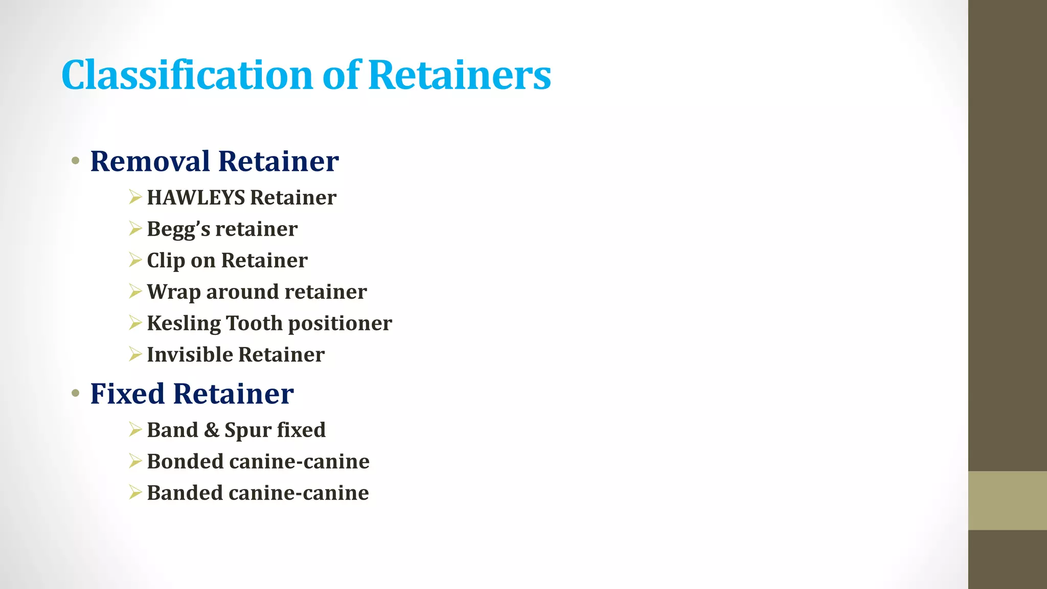Retention and relapse | PPTX