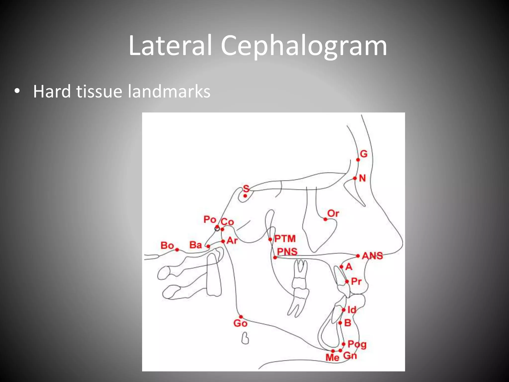lateral cephalometry in orthodontics | PPTX
