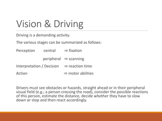 Vision and Driving | PPTX