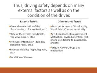 Vision and Driving | PPTX
