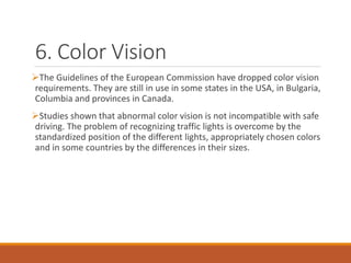 Vision and Driving | PPTX