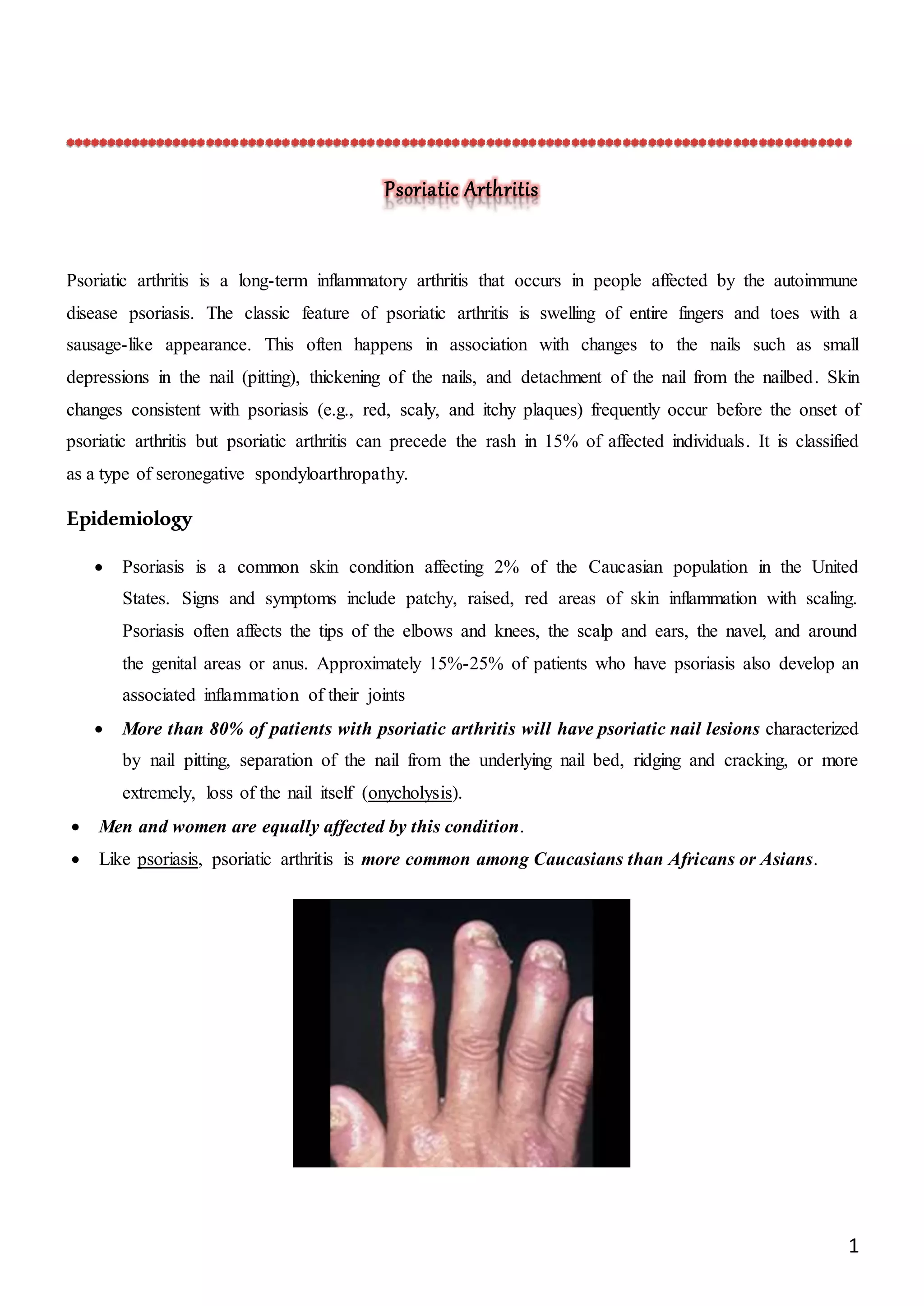 Psoriatic Arthritis and Gastrointestinal autoimmunodisease and Liver ...