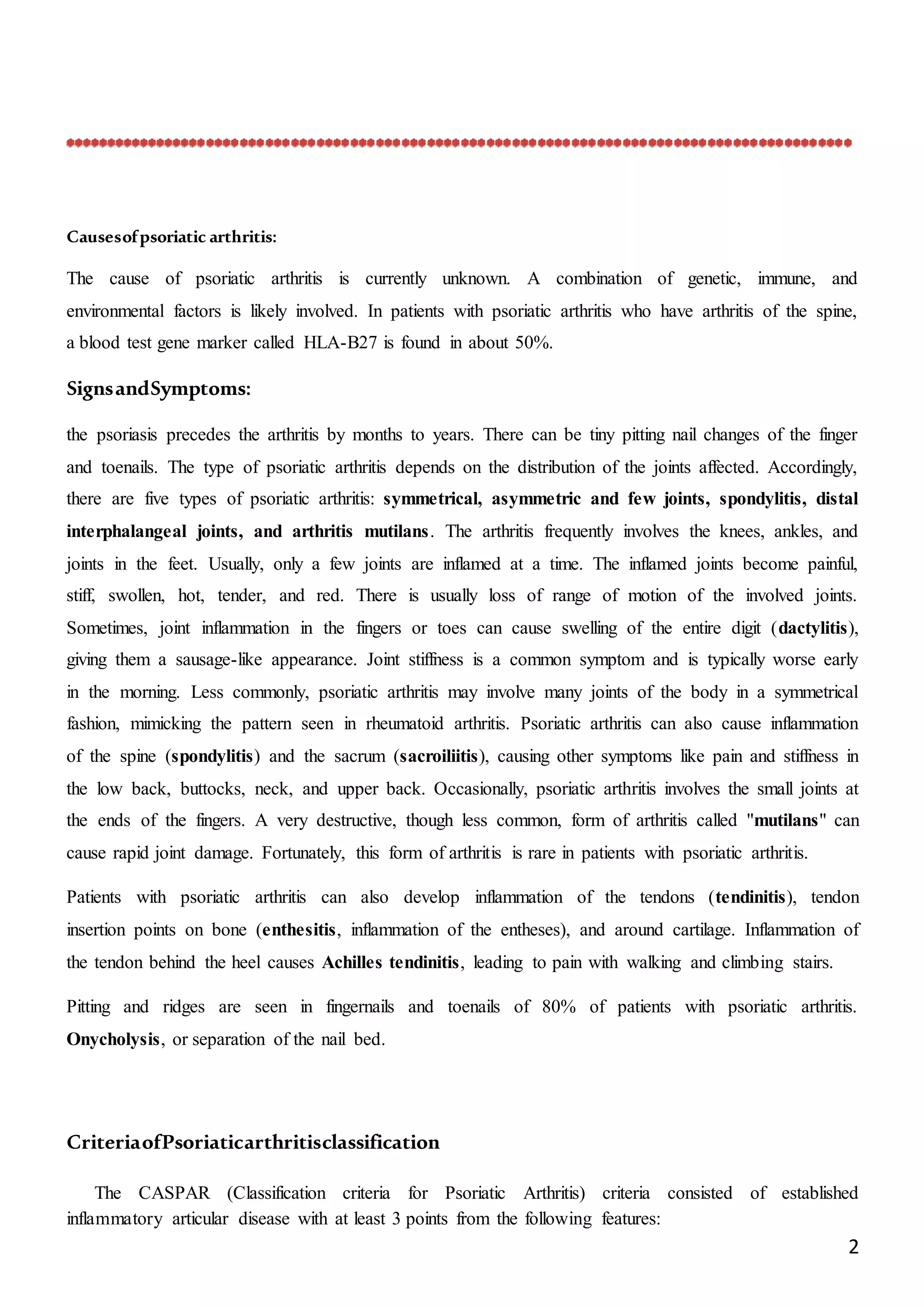 Psoriatic Arthritis and Gastrointestinal autoimmunodisease and Liver ...