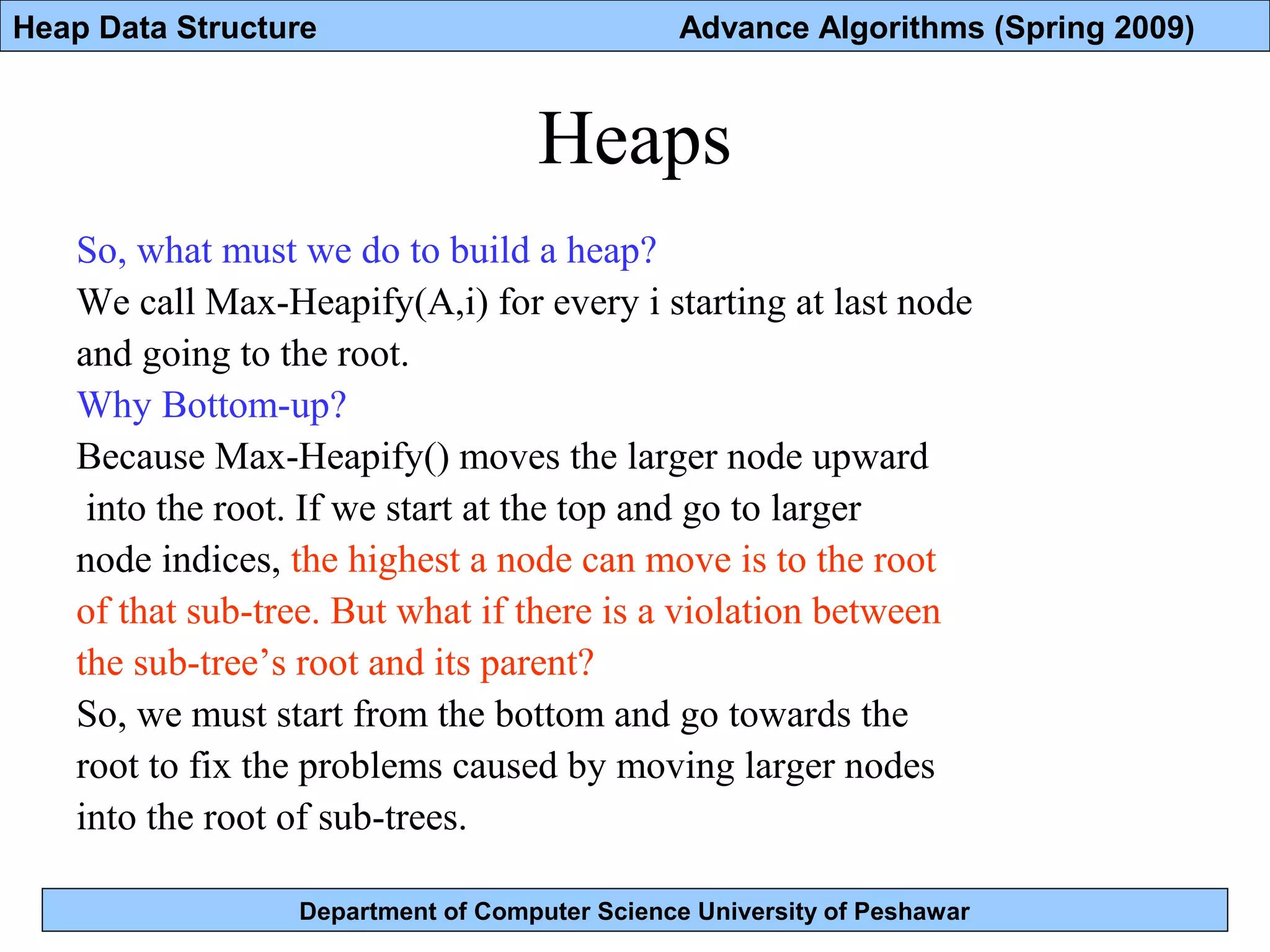Lec 17 heap data structure | PPT