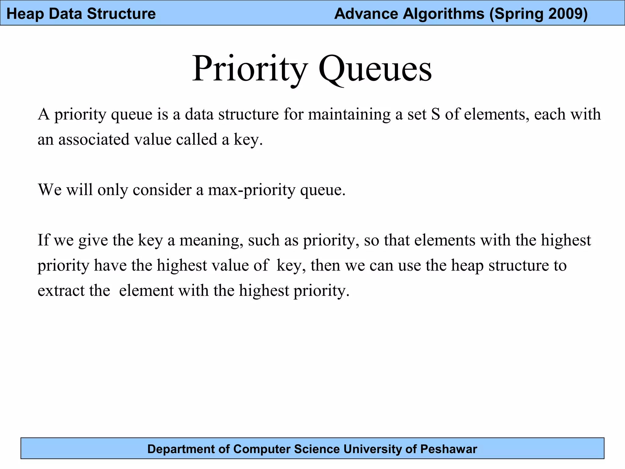 Lec 17 heap data structure | PPT